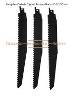 China Tungsten Carbide Tipped Reciprocating Saw Blade 225mm 5T for Concrete Brick Cutting for sale