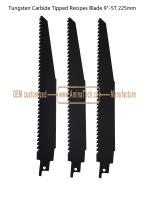 China Tungsten Carbide Tipped Reciprocating Saw Blade 225mm 5T for Concrete Brick Cutting for sale
