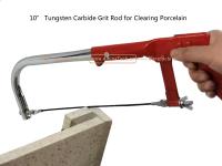 China 10 Inch Tungsten Carbide Grit Rod 250mm for Tile Cutting and Porcelain Clearing for sale