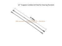 China 12 Inch Tungsten Carbide Grit Rod for Porcelain Clearing and Tile Cutting 304mm for sale