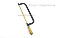 China 12 Inch Heavy Duty Iron Hacksaw with Wooden Grip 300mm Carbon Steel Blade for sale