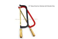 China 12 Inch Heavy Duty Iron Hacksaw with Wooden Grip 300mm Carbon Steel Blade for sale