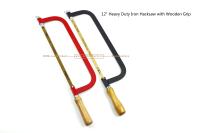 China 12 Inch Heavy Duty Iron Hacksaw with Wooden Grip 300mm Carbon Steel Blade for sale