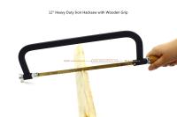 China 12 Inch Heavy Duty Iron Hacksaw with Wooden Grip 300mm Carbon Steel Blade for sale