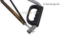 China 12 Inch 300mm Bow Saw 2pcs Set Carbon Steel Blade for Wood Plastic Pipe Cutting for sale