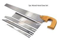 China 5 Piece Wood Hand Saw Set 495mm 300mm 298mm 252mm 225mm for Cutting Wood and Garden Pruning for sale