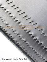 China 5 Piece Wood Hand Saw Set 495mm 300mm 298mm 252mm 225mm for Cutting Wood and Garden Pruning for sale