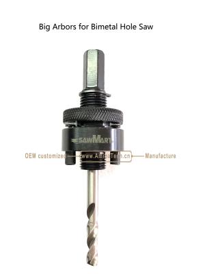 China Big Arbors for Bimetal Hole Saw 32-102mm Center Drill Bit Extension Black Oxide for sale