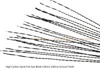 China High Carbon Spiral Fret Saw Blade 130mm 160mm Ground Teeth for Wood Carving and PVA Cutting for sale