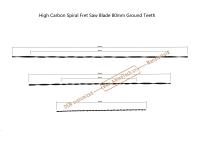 China High Carbon Spiral Fret Saw Blade 80mm Ground Teeth for Carton Moulder Wood Carving for sale