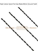 China High Carbon Spiral Fret Saw Blade 80mm Ground Teeth for Carton Moulder Wood Carving for sale