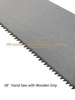 China Aminatech 18 Inch Carbon Steel Hand Saw with Wooden Grip for Wood Cutting and Garden Pruning 450mm for sale