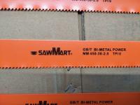China M42 8% Cobalt Bimetal Power Saw Blade 450mm x 38mm x 2.0mm 6 Teeth for Industrial Cutting for sale