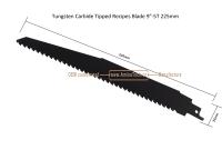 China Tungsten Carbide Tipped Reciprocating Saw Blade 225mm 5T for Concrete Brick Cutting for sale