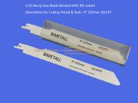 China Bimetal M42 8% Cobalt Recip Saw Blade 9 Inch 225mm 10/14 TPI for Demolition Wood Nails for sale