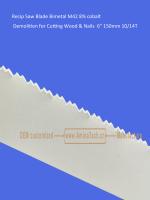 China Bimetal M42 8% Cobalt Reciprocating Saw Blade 6 Inch 150mm 10/14 TPI for Wood and Nail Demolition for sale