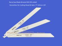 China Bimetal M42 Cobalt Recip Saw Blade 9 Inch 225mm 18T Demolition for Wood and Nails for sale