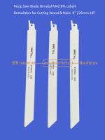 China Bimetal M42 Cobalt Recip Saw Blade 9 Inch 225mm 18T Demolition for Wood and Nails for sale