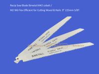 China Bimetal M42 Cobalt Recip Saw Blade 9 Inch 225mm 5/8 TPI for Wood and Nails Cutting for sale
