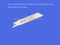 China M2 Bimetal Recip Saw Blade 4 Inch 100mm 24TPI for Cutting Steel Tube Metal Sheet and Hard Wood for sale