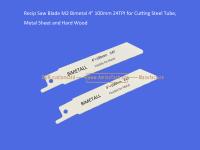 China M2 Bimetal Recip Saw Blade 4 Inch 100mm 24TPI for Cutting Steel Tube Metal Sheet and Hard Wood for sale