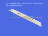 China M2 Bimetal Recip Saw Blade 6 Inch 150mm 14TPI for Cutting Steel Tube Metal Sheet and Hard Wood for sale