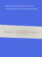 China M2 Bimetal Recip Saw Blade 6 Inch 150mm 14TPI for Cutting Steel Tube Metal Sheet and Hard Wood for sale