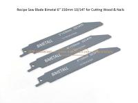 China Bimetal Reciprocating Saw Blade 6 Inch 150mm 10/14 TPI for Wood and Nail Cutting for sale