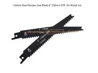 China Carbon Steel Reciprocating Saw Blade 6 Inch 150mm 6TPI for Wood Cutting Power Tools for sale