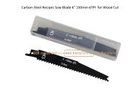 China Carbon Steel Reciprocating Saw Blade 6 Inch 150mm 6TPI for Wood Cutting Power Tools for sale