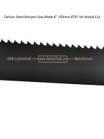China Carbon Steel Reciprocating Saw Blade 6 Inch 150mm 8TPI for Wood Cutting Power Tool for sale