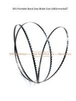 China SK5 Portable Band Saw Blade 1065mm x 4 x 6T for Wood and Soft Metal Cutting for sale