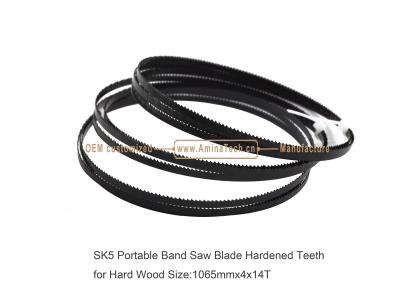China SK5 Portable Bandsaw Blade 1065mm x 4 x 14T Hardened Teeth for Hard Wood Cutting for sale