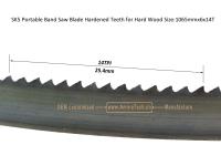 China SK5 Portable Band Saw Blade Hardened Teeth for Hard Wood 1065mm x 6 x 14T for sale