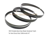 China SK5 Portable Band Saw Blade Hardened Teeth for Hard Wood 1065mm x 6 x 14T for sale