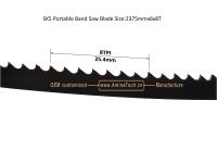 China SK5 Portable Band Saw Blade 2375mm x 6mm x 8T for Wood and Soft Metal Cutting for sale