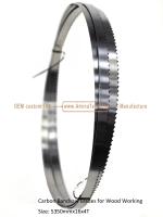 China Carbon Band Saw Blades for Wood Working 5350mmx16x4T Hardened SK5 Steel for sale