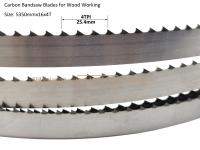 China Carbon Band Saw Blades for Wood Working 5350mmx16x4T Hardened SK5 Steel for sale