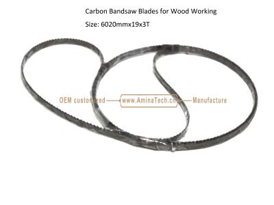 China Carbon Bandsaw Blades for Wood Cutting 6020mm x 19mm x 3T SK5 Hardened Steel for sale