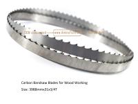 China Carbon Band Saw Blade for Wood Cutting 3988mm x 31mm x 3/4T SK5 Hardened Steel for sale