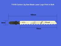 China T101B Carbon Jig Saw Blade 100mm x 8 x 10T for Wood Cutting Bulk Laser Logo for sale