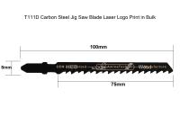 China T111D Carbon Jig Saw Blade 100mmx8x6T for Wood Cutting Bulk Laser Logo for sale