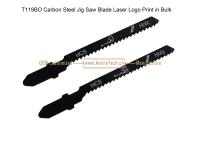 China T119BO Carbon Jig Saw Blade 75mm x 6 x 12T for Wood Cutting Bulk with Laser Logo for sale