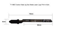 China T119BO Carbon Jig Saw Blade 75mm x 6 x 12T for Wood Cutting Bulk with Laser Logo for sale