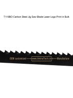 China T119BO Carbon Jig Saw Blade 75mm x 6 x 12T for Wood Cutting Bulk with Laser Logo for sale