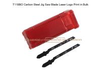 China T119BO Carbon Jig Saw Blade 75mm x 6 x 12T for Wood Cutting Bulk with Laser Logo for sale