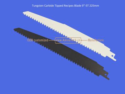 China Tungsten Carbide Tipped Reciprocating Saw Blade 225mm 9 Inch 5 TPI for Cutting Screws for sale