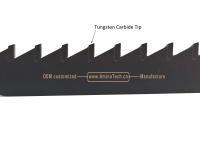 China Tungsten Carbide Tipped Reciprocating Saw Blade 215mm x 25mm 13 Teeth for Concrete Cutting for sale