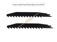 China Tungsten Carbide Tipped Reciprocating Saw Blade 215mm x 25mm 13 Teeth for Concrete Cutting for sale