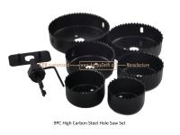 China 9PC High Carbon Steel Hole Saw Set for sale